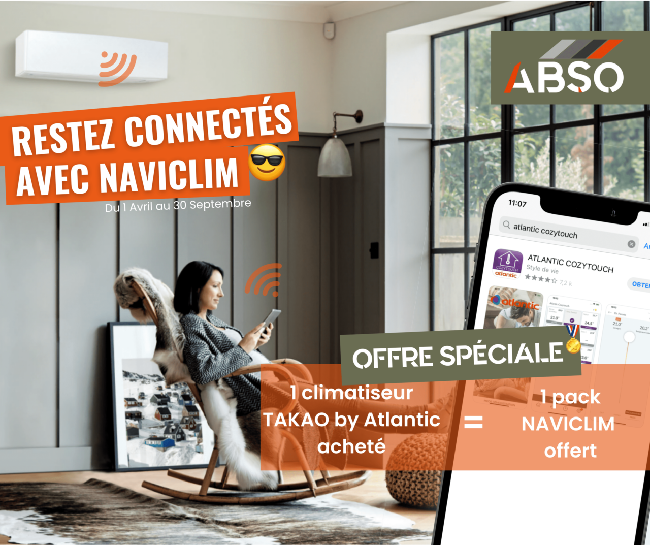 Passez votre clim en mode connectée avec la gamme TAKAO ! - ABSO Groupe